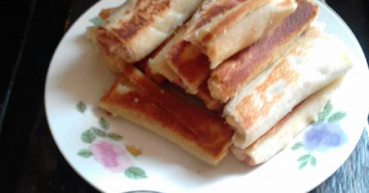 Rollos Fritos De Pan Blanco De Caja Con Jamon Y Queso Receta de Jose ...