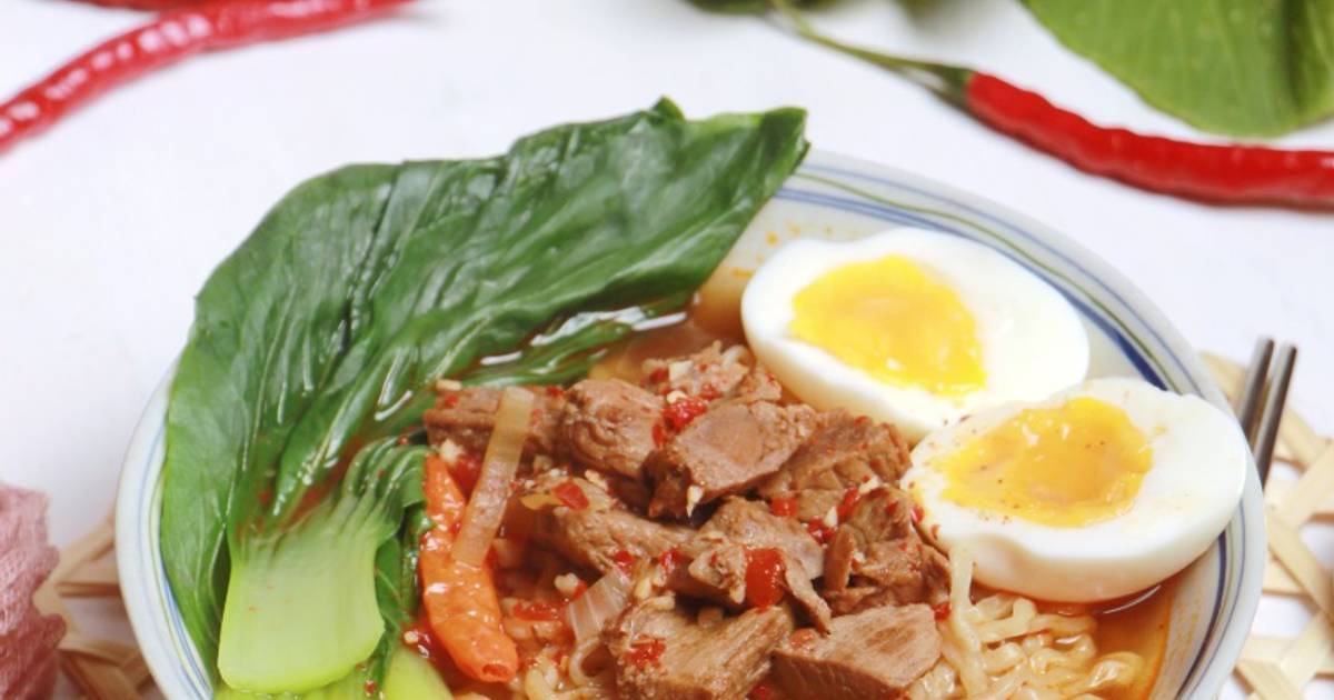 Resep Mie Kuah Sapi Pedas oleh mache.cooksperiment - Cookpad