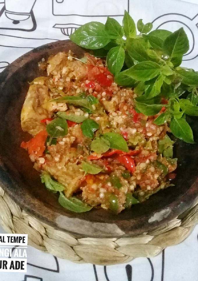 Resep Sambal Tempe Kemangi Ala Dapur Ade oleh farida Sulthan 🇮🇩 (IG. Malika02782) - Cookpad