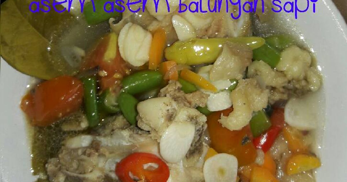 Resep Asem Asem Balungan Sapi Non Msg oleh julies ariska - Cookpad