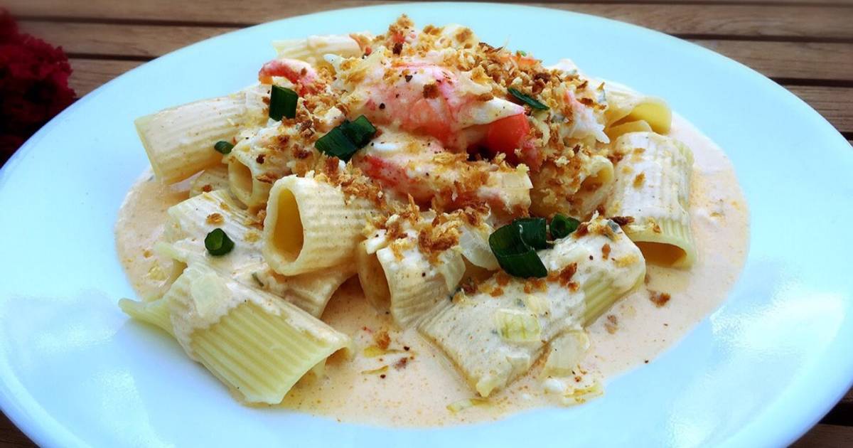 สูตร Rigatoni King Crab With Boston Sauce พาสต้า ปูอลาสก้า กับ บอสตัน ...