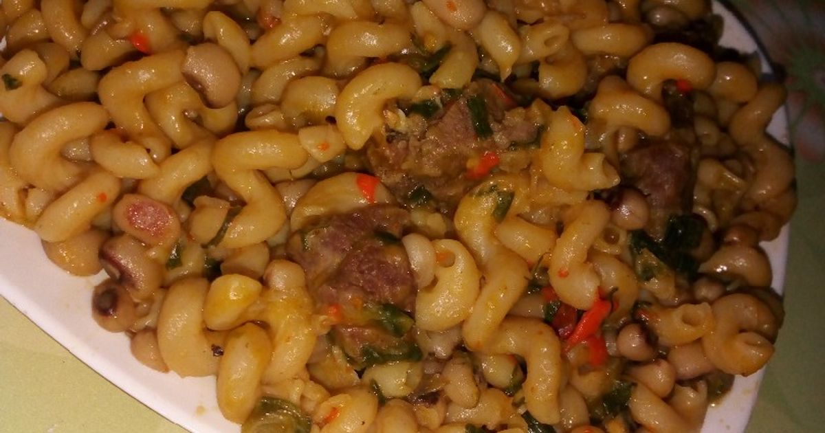 Macaroni And Beans Jallop Recipe by Rasmah_delight - Cookpad