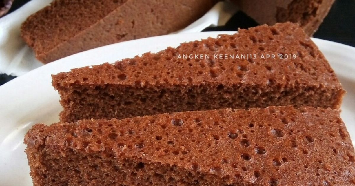 Resep Sponge Cake Coklat Kukus oleh Angken Keenan - Cookpad