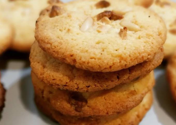 Cookies de chocolate blanco y piñones (sin gluten) Receta de Toni ...