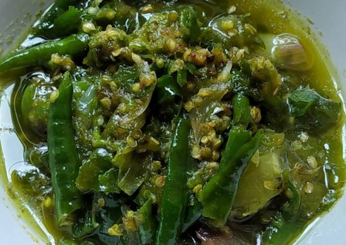 Resep Sambal Ijo Khas Minang oleh dapur ade - Cookpad