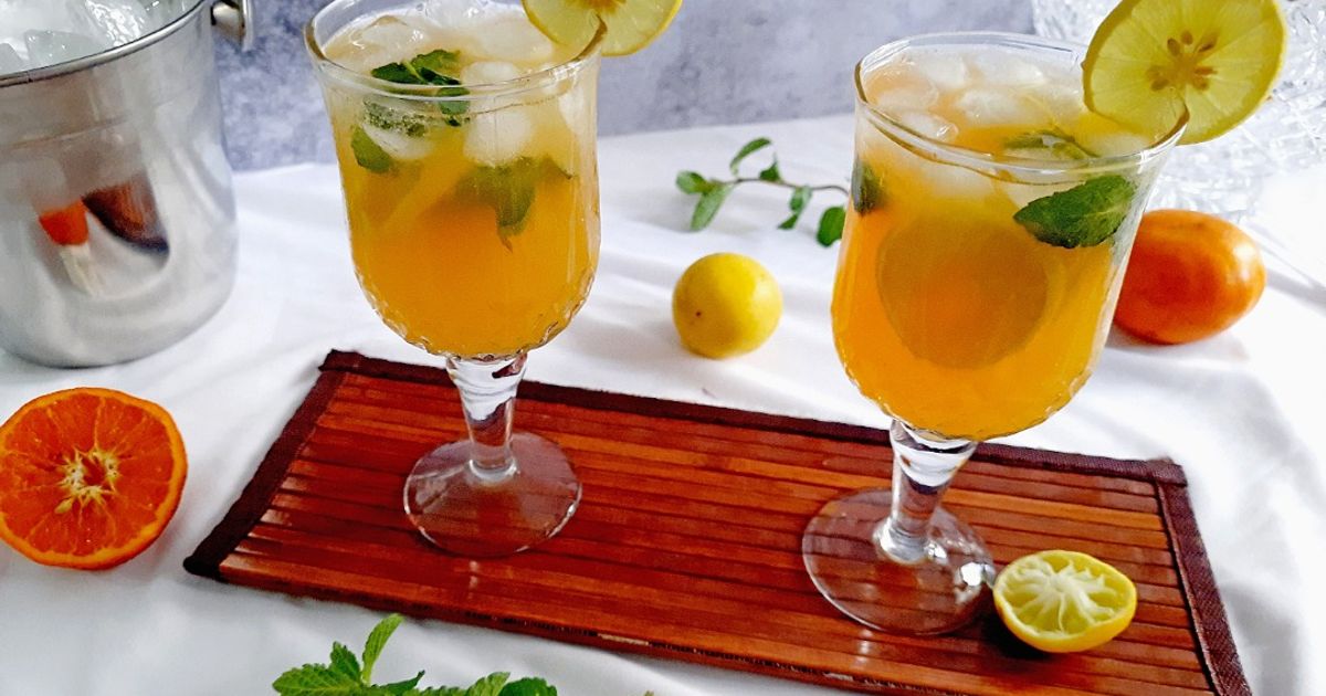 Orange Lemon Mojito Recipe by Madhu Bindra - Cookpad