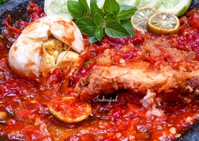 Resep Telur, Ayam Penyet oleh Indrajied - Cookpad