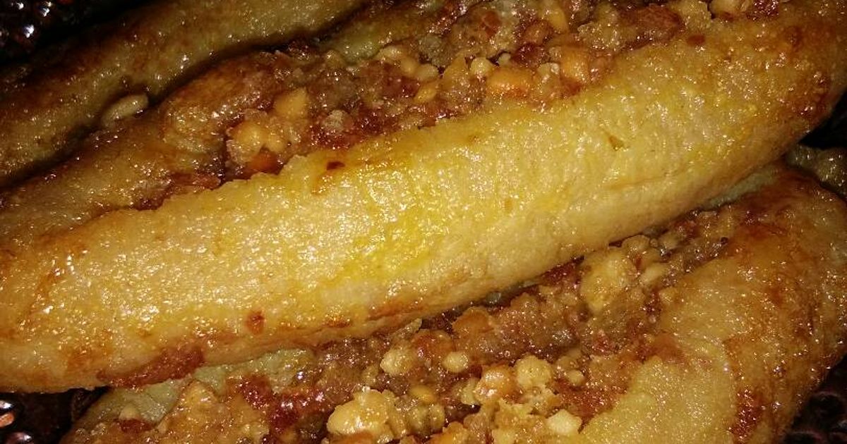 Resep Pisang Goreng Isi Ka Me Gu,Kacang Mentega Gula (Sanggara Balanda ...