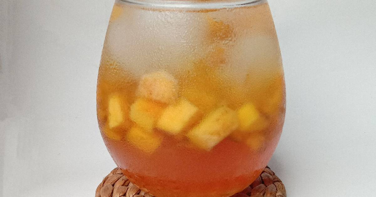 Resep Es Sirup Kulit dan Biji Mangga oleh Evis Dewi Sarwendah - Cookpad