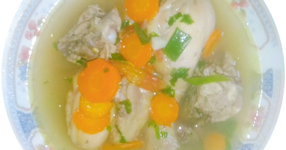 Resep Sup ayam wortel oleh MamNaii - Cookpad