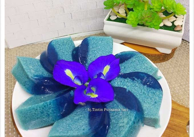 Resep Puding Lumut Bunga Telang oleh Hj.Tintin Purnama Sari - Cookpad