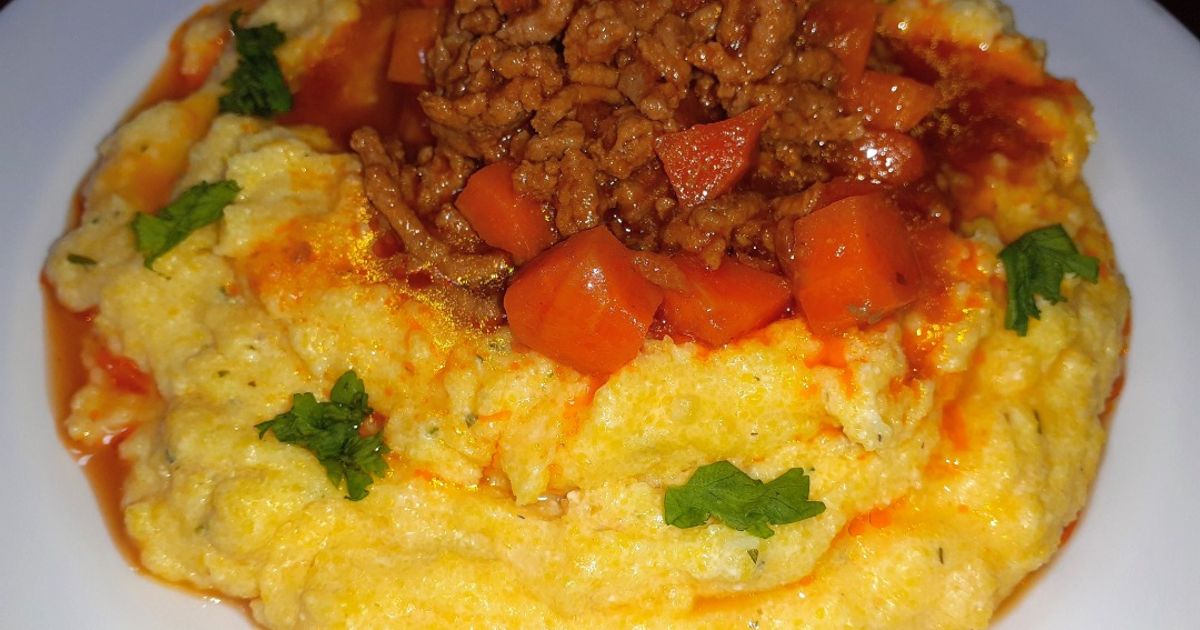 Polenta Cremosa Con Salsa Bolognesa Receta de Sueli 🇦🇷