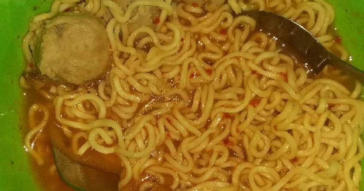 Resep Ramen BonCabe with Bakso Kuah Sogood(rumahan) oleh Novieta - Cookpad