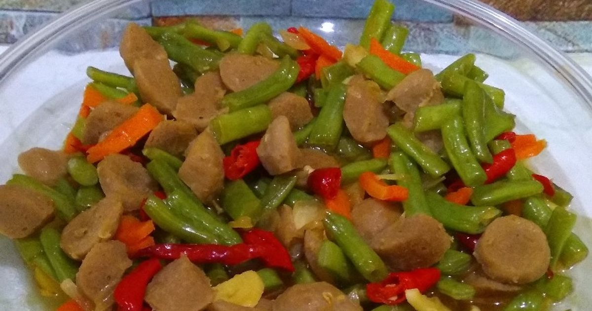 Resep Oseng Buncis Bakso Bumbu Minimalis oleh Ibun ahsr - Cookpad