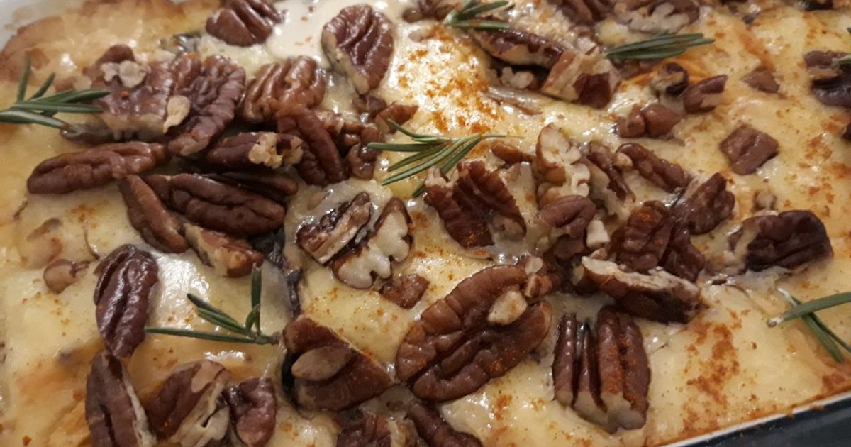Sig's Jerusalem Artichoke, Sweet Potato And Nut Bake Recipe by Sigrun - Cookpad