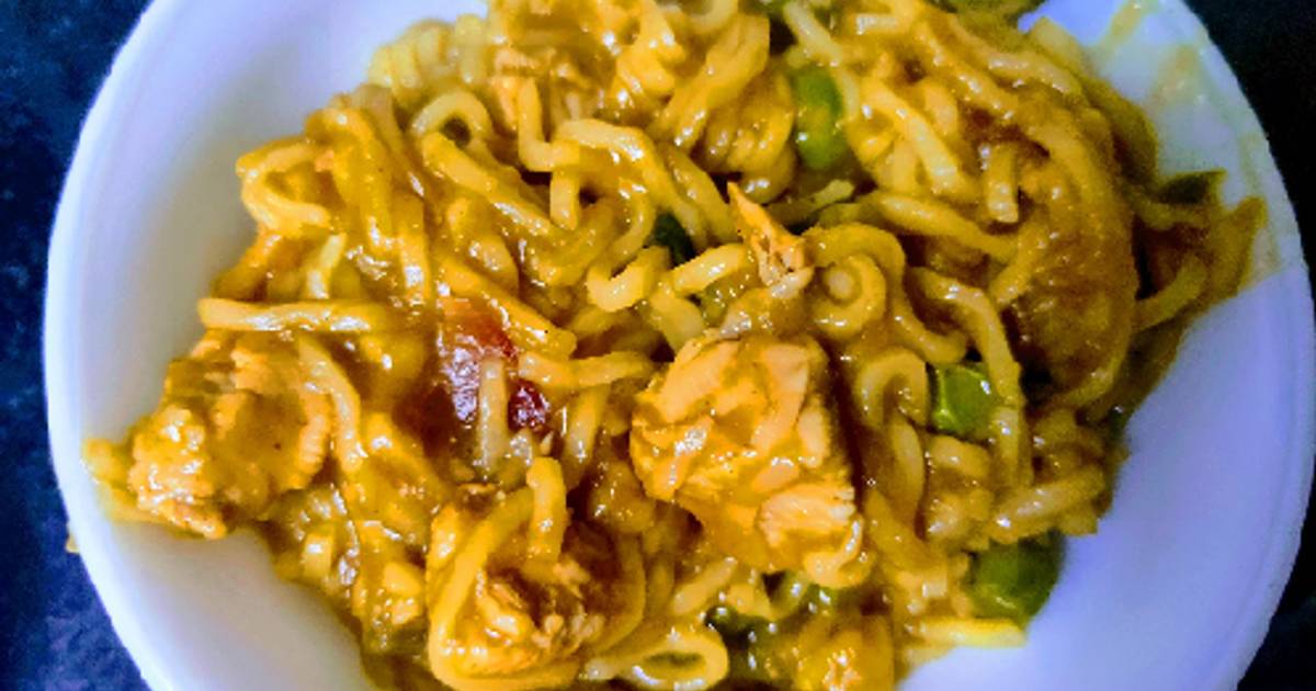 Chicken Maggie stir fry Recipe by Sufiya Shaikh - Cookpad