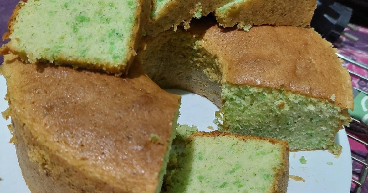 Resep Bolu tape ketan hijau oleh Arisa Erliati - Cookpad