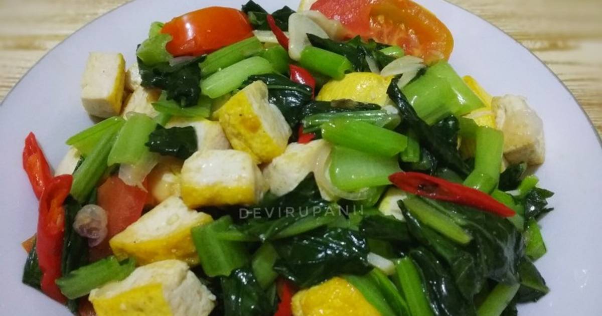 Resep Tumis Tahu Sawi Hijau oleh Devi Rupani - Cookpad