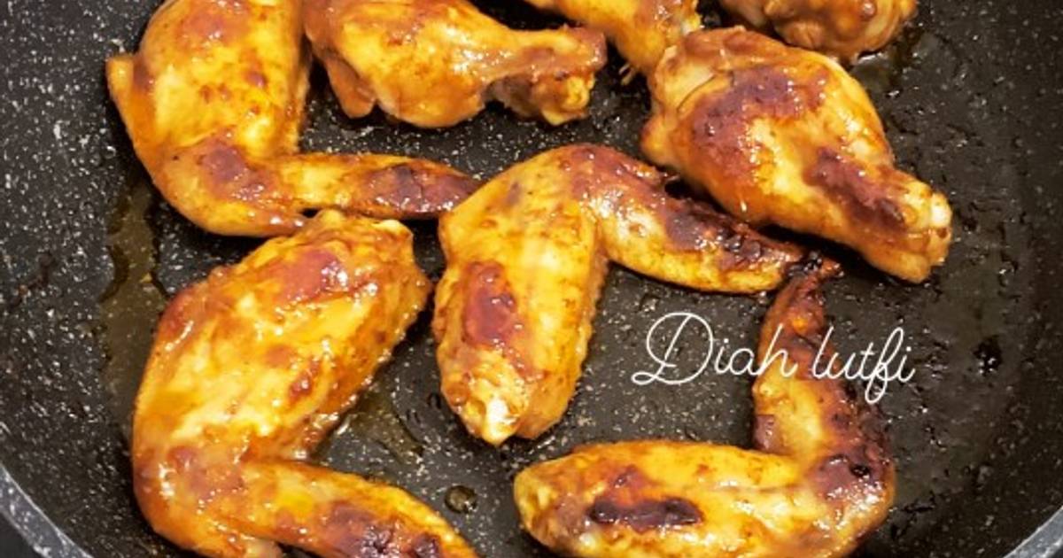 Resep Chicken Wings ala Pizza Hut (Panggang teflon) oleh Diah Lutfi ...
