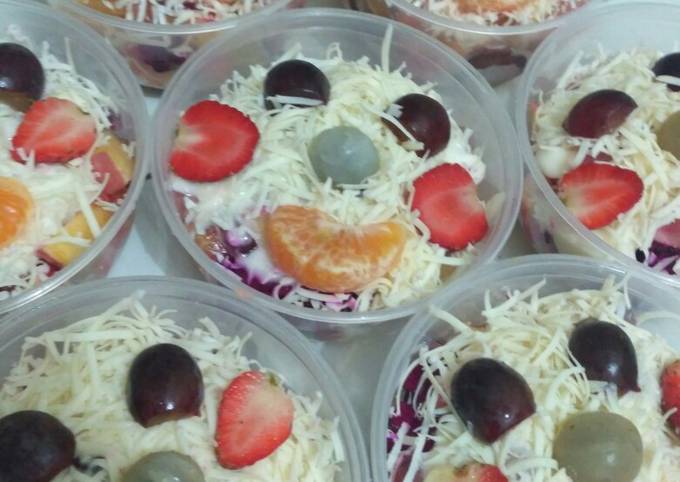 Resep Salbu Cihuuy (Salad Buah) oleh Nunda Vieta - Cookpad