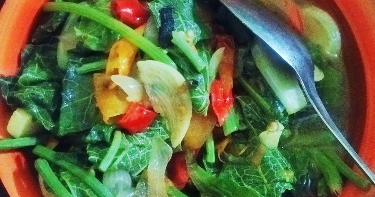 Resep 164). Tumisan Sayur Pucuk Daun Labu Siam 🥗 oleh Devi Cha-Cha🥗 ...