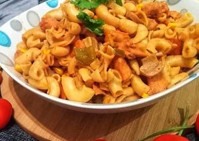 Chicken tikka Macronies Recipe by Sadaf Abdul Karim - Cookpad
