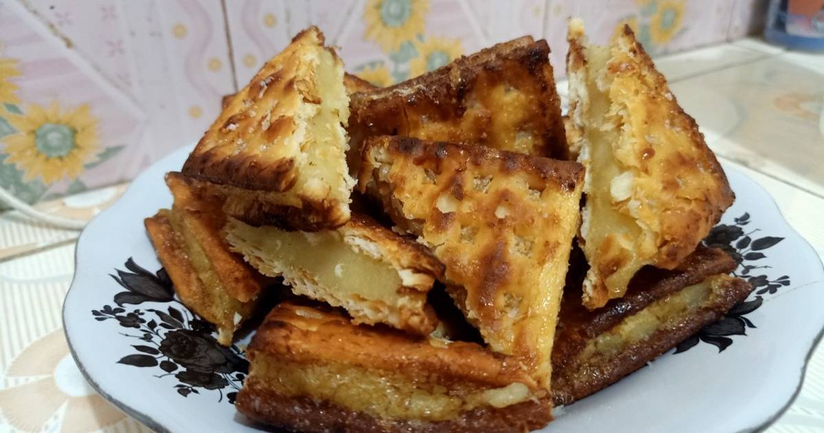Resep Roti gabin goreng isi fla no telur bahan simple rasa mantul oleh Mama Andin - Cookpad