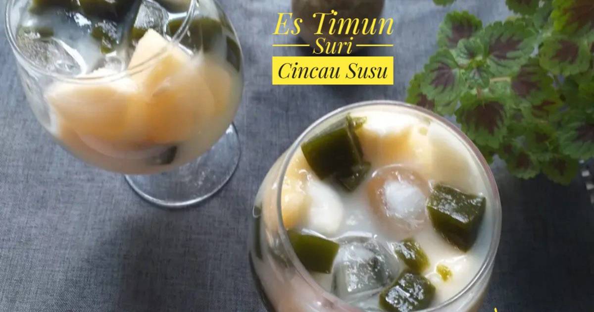 Resep Es Timun Suri Cincau Susu oleh Liawati Iskandar - Cookpad
