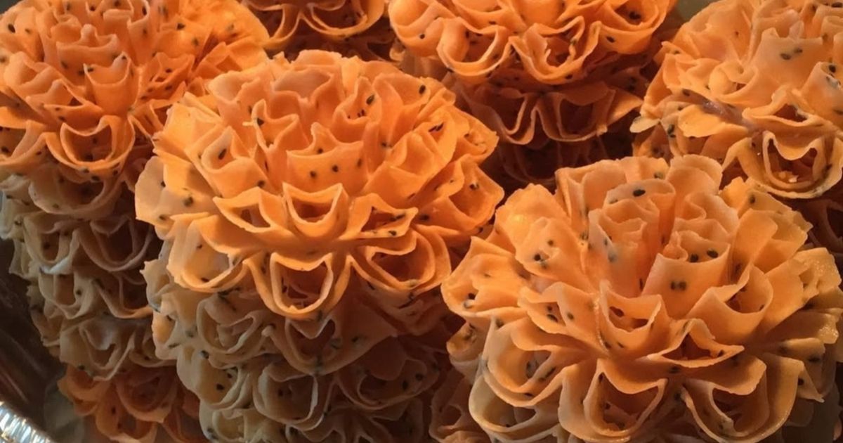 Thai Lotus Flower Cookies Recipe By Redrubiesandmore