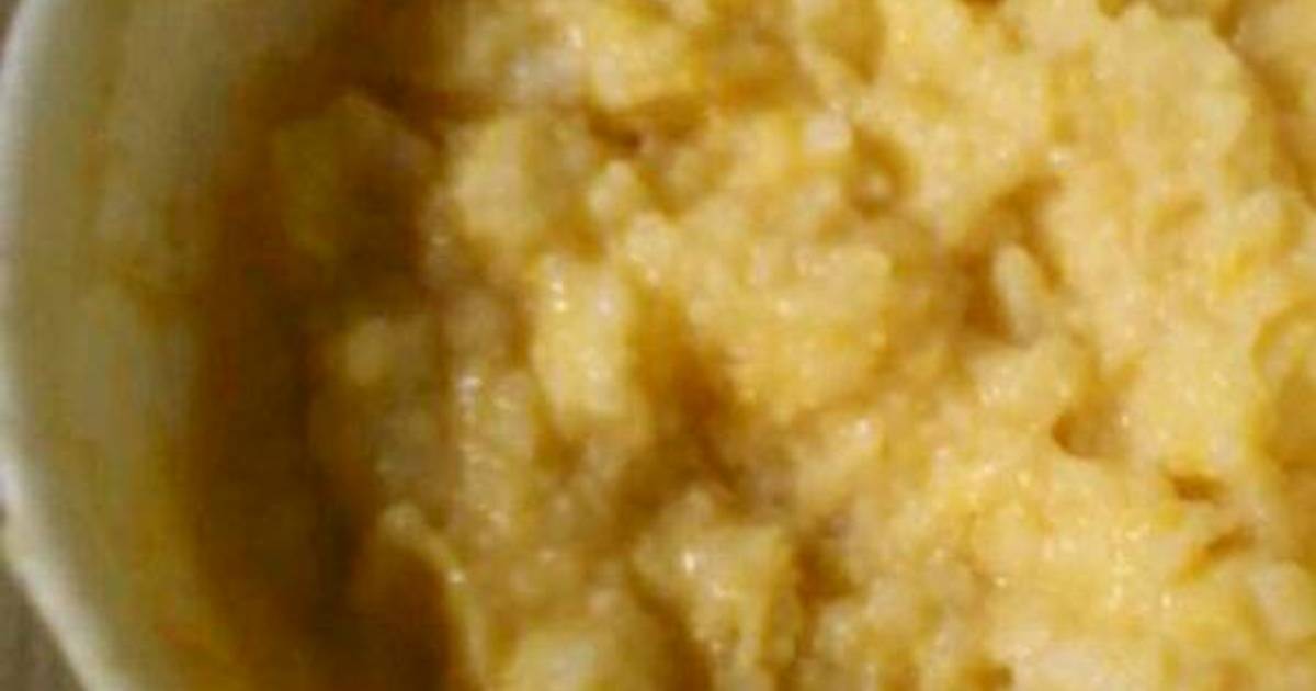 Resep Bubur tim saring Ayam Jagung MPASI 7 M oleh Novi Yanti - Cookpad