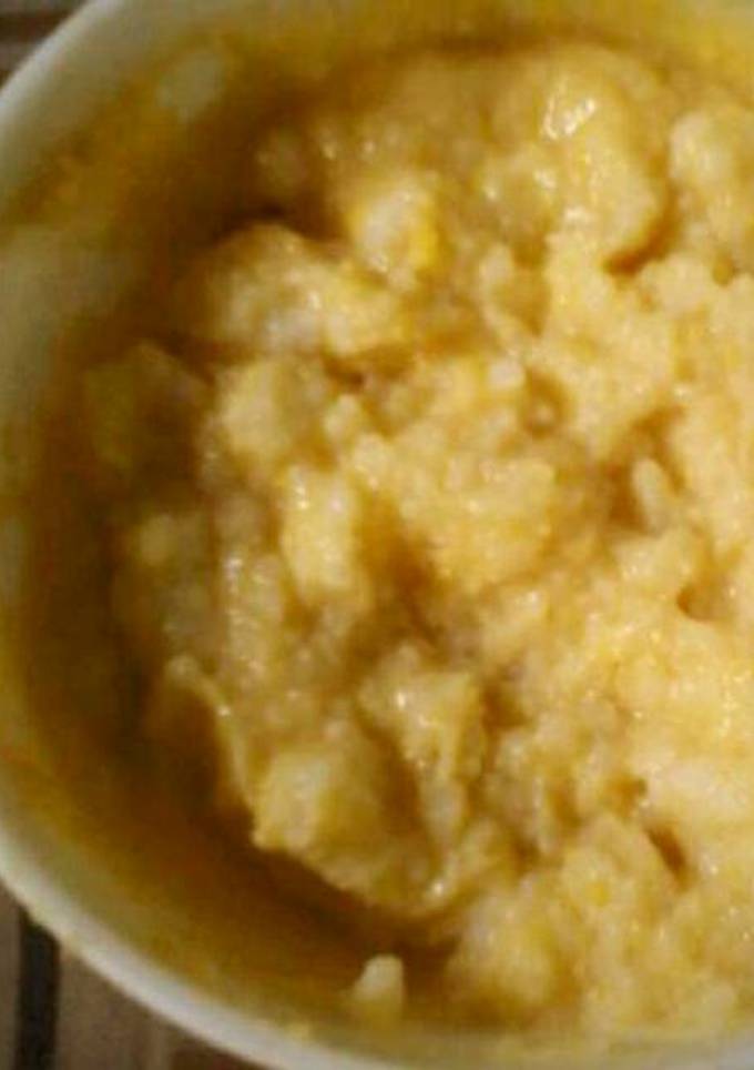 Resep Bubur tim saring Ayam Jagung MPASI 7 M oleh Novi Yanti - Cookpad