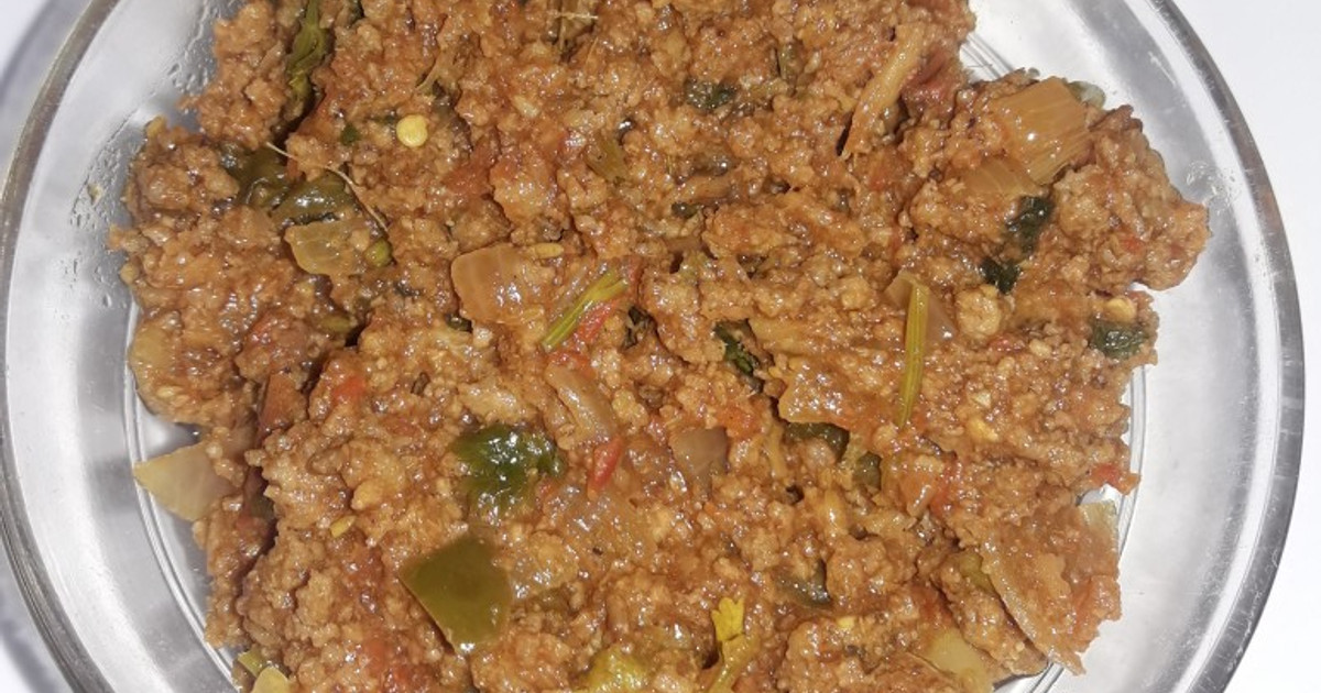 Spicy Dry Fry Mince Meat #4weekschallenge Recipe by Fatma Yunus - Cookpad