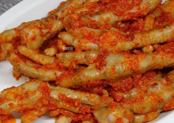 Resep Ceker Mercon oleh Try Yulianti - Cookpad