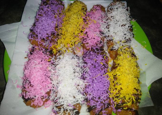 Resep Pisang coklat rainbow oleh Memei Irwanto - Cookpad
