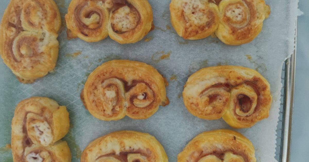 Mini Palmeritas De Jamón York Y Queso En Freidora De Aire Receta de ...