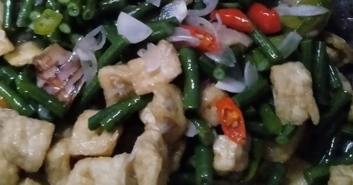 Resep 0002. Oseng Kapata Masak Pedas (Kacang Panjang + Tahu) oleh Nana ...