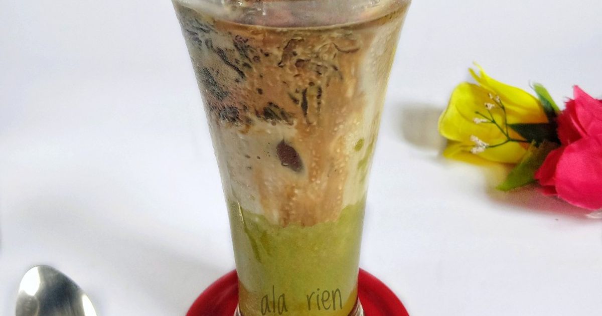 Resep Cincau Matcha Kopi Susu oleh Ririn Kristanti - Cookpad