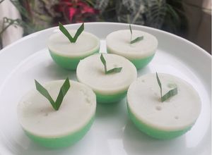 Resep kue talam tepung beras cup rumahan enak dan mudah - Cookpad