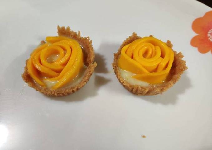 Mini Mango Custard Tart Recipe by Shreya Desai - Cookpad