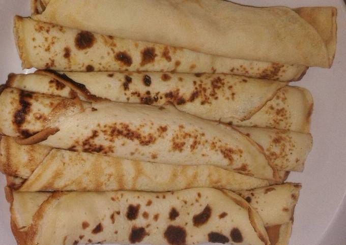 Panqueques rellenos con manjar ♡ Receta de Yasni Styles- Cookpad