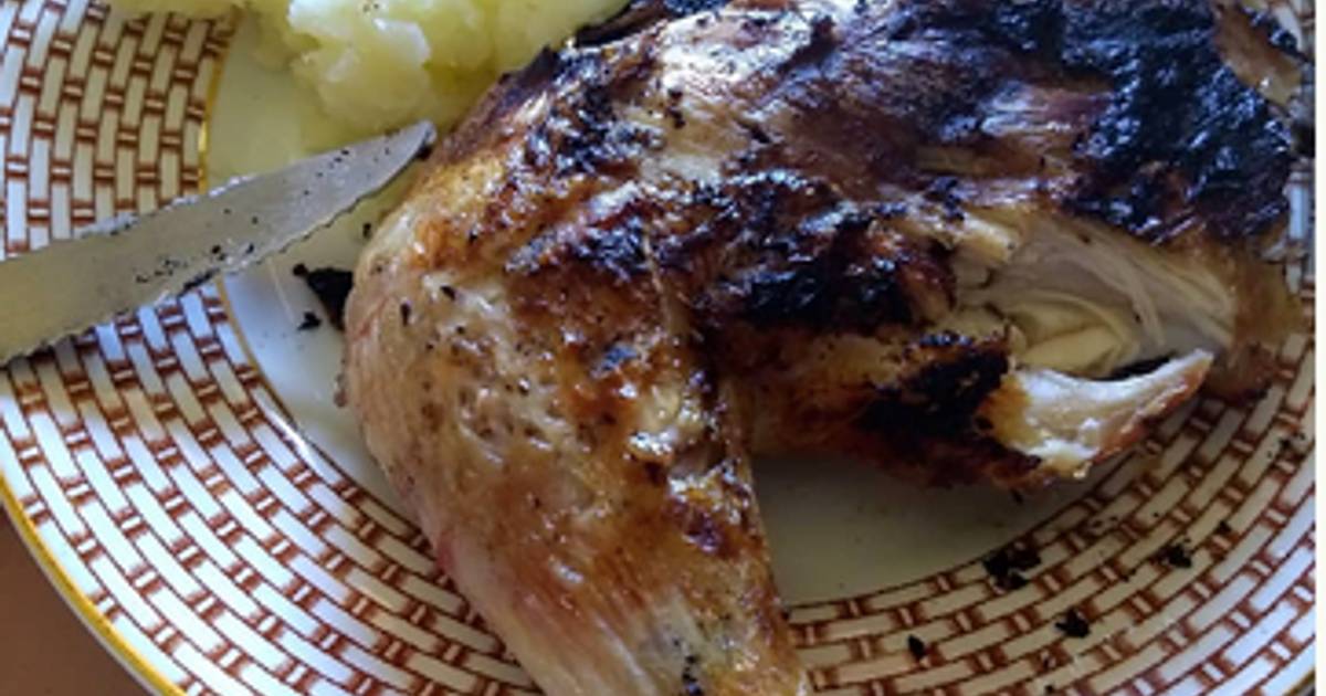 Pollo a la parrilla con puré de papas Receta de Sabi- Cookpad