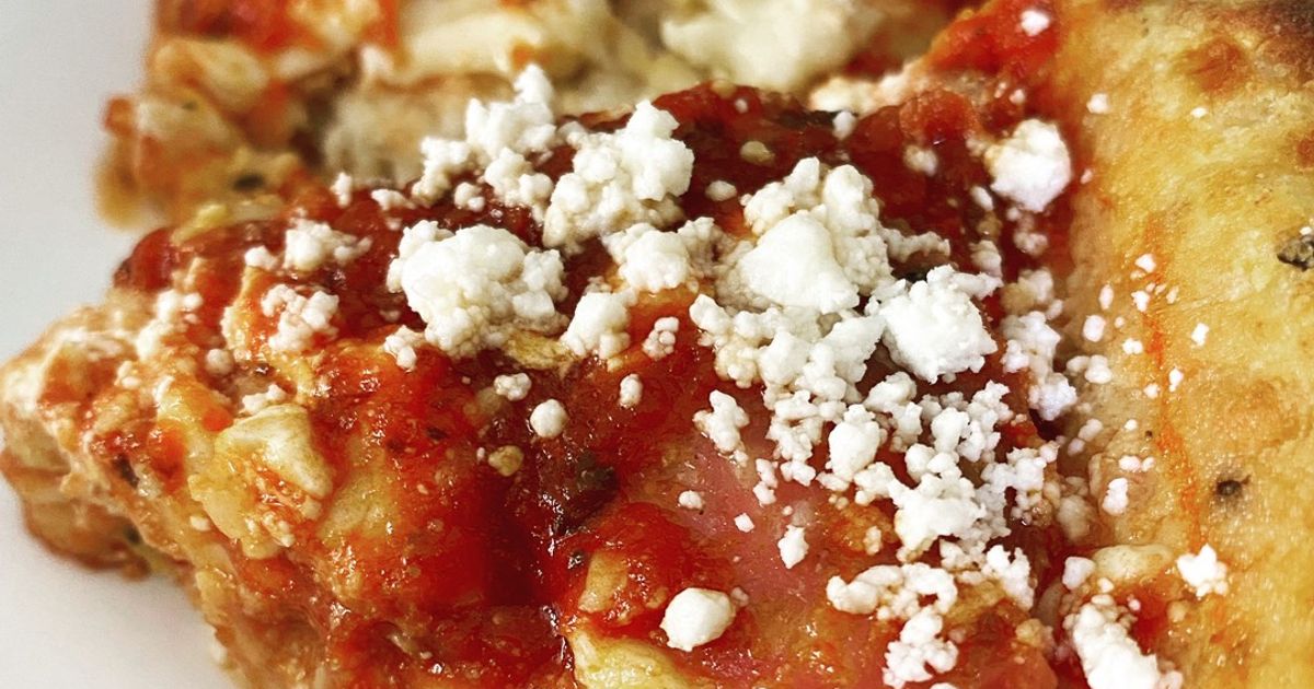 Pizza Deep Dish Con Base De Coliflor Receta de Eddy Rocha- Cookpad