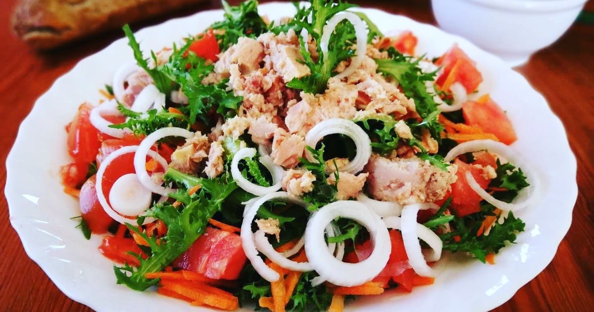 Ensalada De Escarola Con Atún Receta de "cocinar con jorgette"- Cookpad