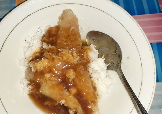 Resep 05. Lupis Ketan Saus Gula Merah oleh KNF Kitchen ~ - Cookpad