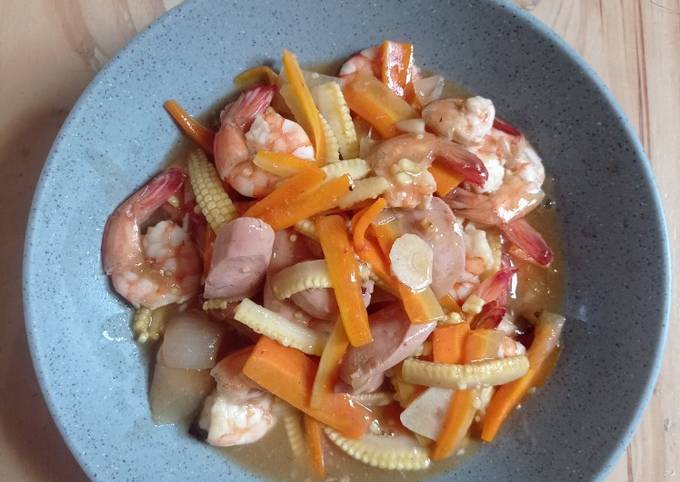 Resep Tumis udang putren wortel oleh ummu aqila - Cookpad