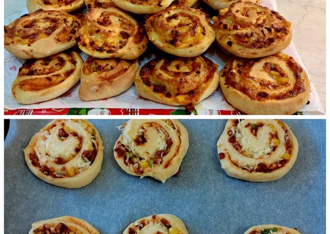 Pizzás csiga | enike2090 receptje - Cookpad receptek