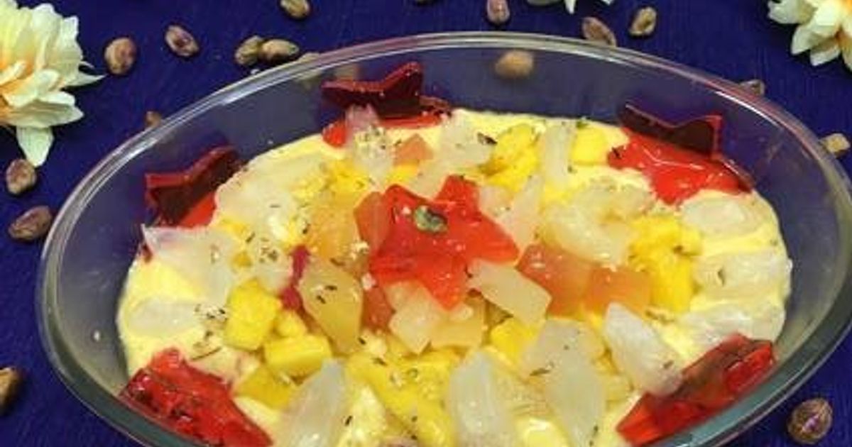 Mango Custard Delight Recipe by Zainab Aftab - Cookpad