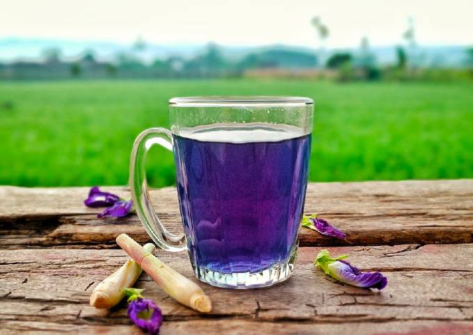 Resep Teh Telang Sereh oleh Desi Dresviana (IG : @chici_desi) - Cookpad