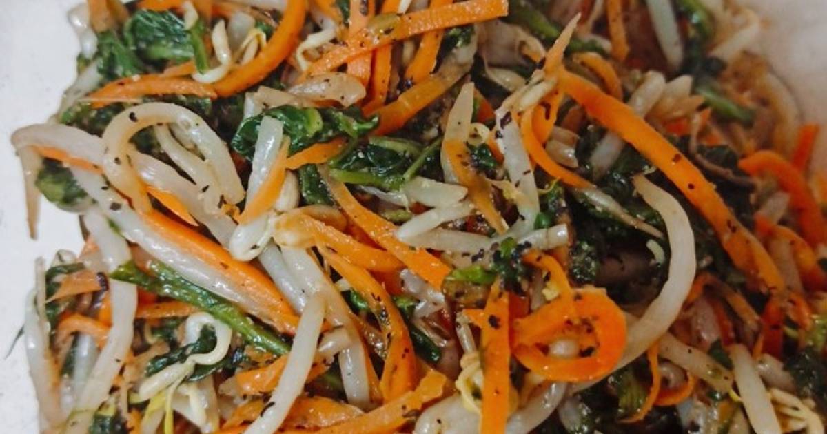 Namul (Korean vegetables) Recipe by Michiyo - Cookpad