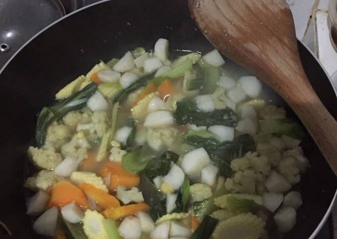 Resep Capcay bakso ikan oleh eka kamila - Cookpad